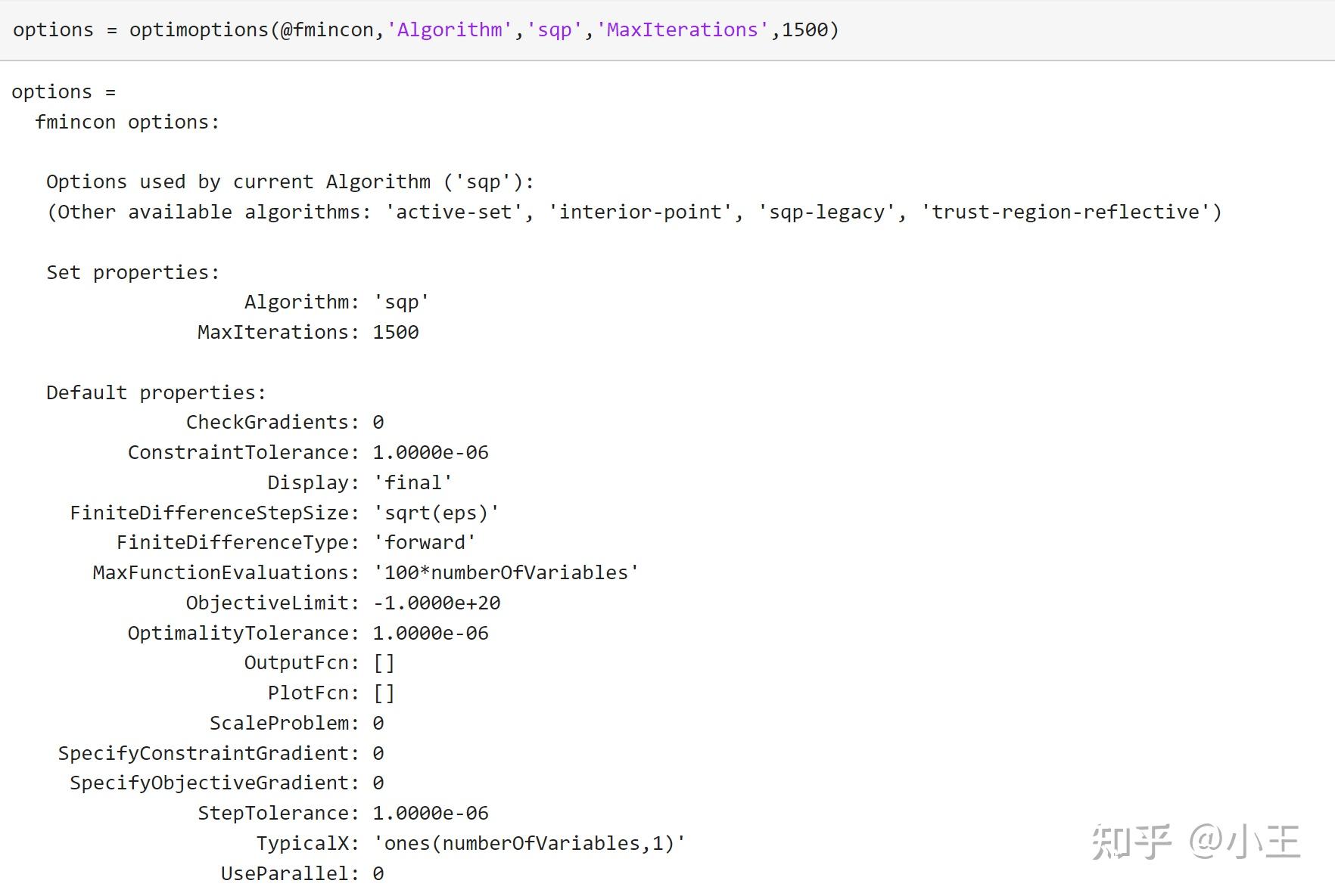 optimoptions函数 - 知乎