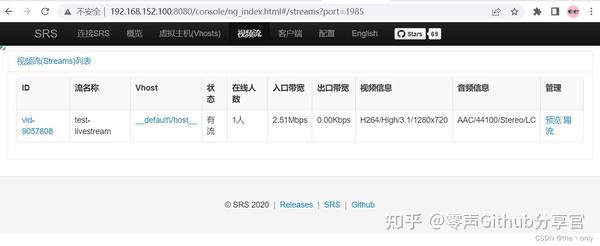 搭建自己的直播流媒体服务器SRS，以及SRS+OBS直播推拉流使用及配置 - 知乎