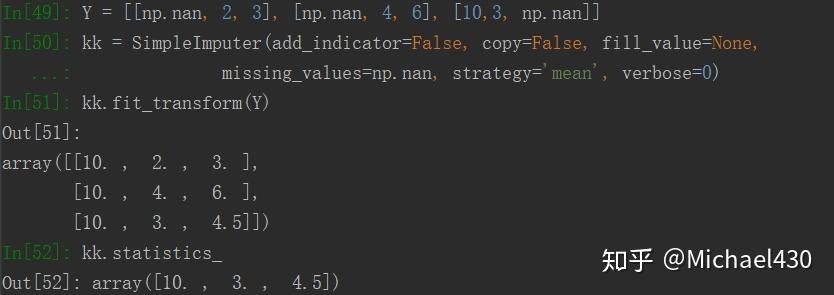 每天一点sklearn之SimpleImputer（9.19） - 知乎