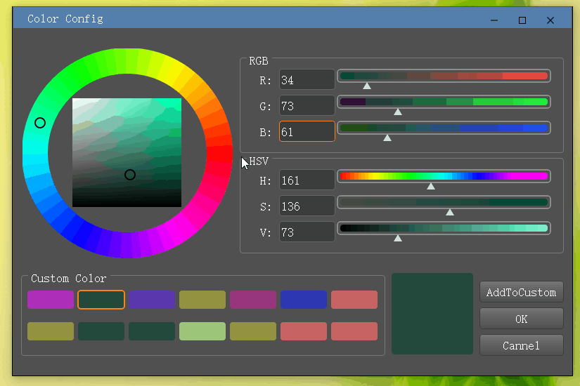 Qt自定义ColorDialog(支持RGB和HSV) - 知乎