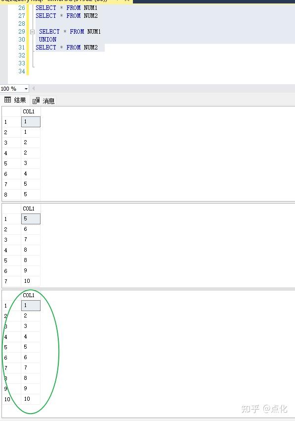 SQL表运算函数union ,except ,intersect,or - 知乎