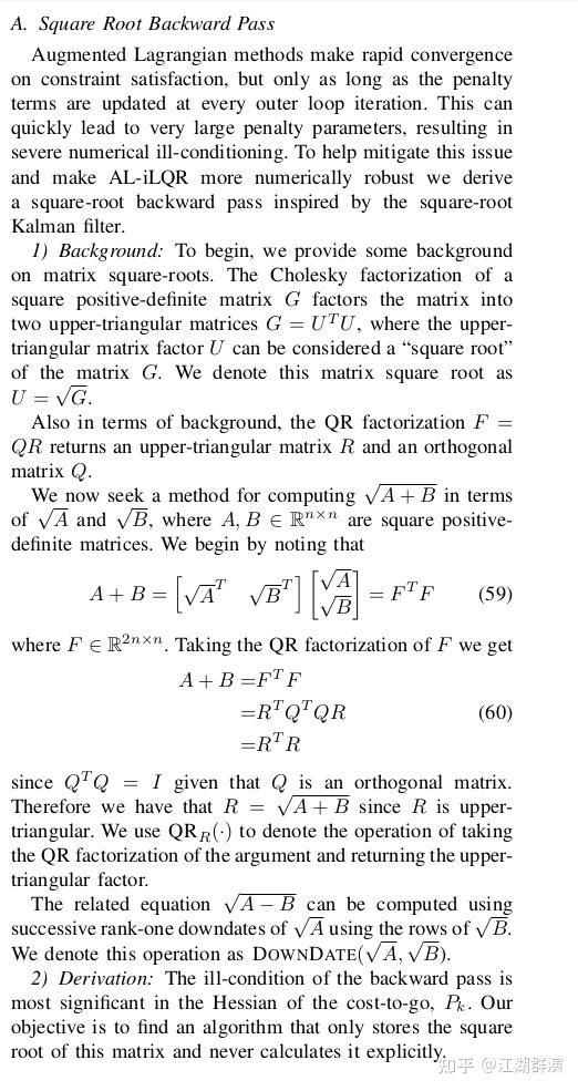 ALTRO(AL-ILQR)参考资料、原理、实现以及验证 - 知乎