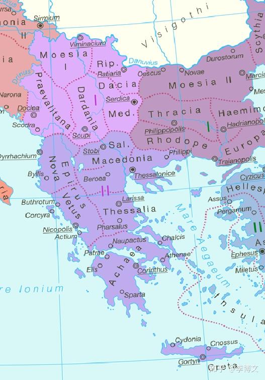 关于一张公元395年的罗马帝国行政区划图的翻译及资料整理 - 知乎
