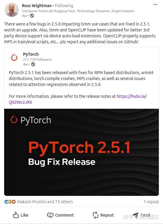 PyTorch 2.5.1: Bugs修复版发布 - 知乎