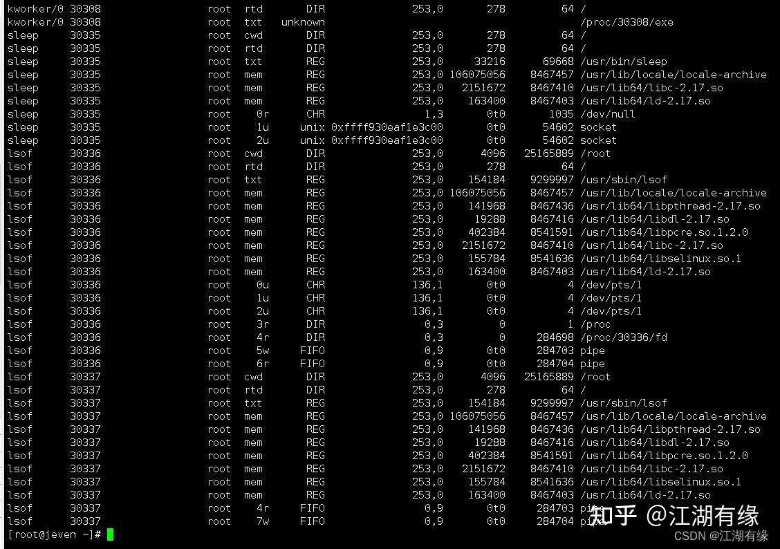 Linux系统之lsof命令的基本使用 - 知乎