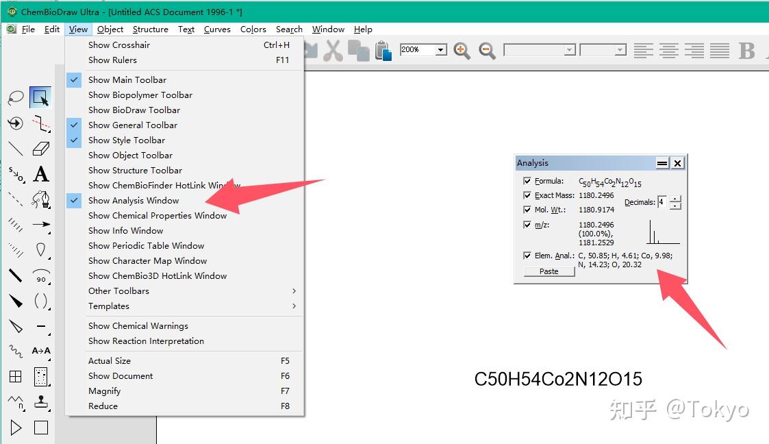 元素分析理论值(计算值)获取-ChemDraw和Olex2 - 知乎