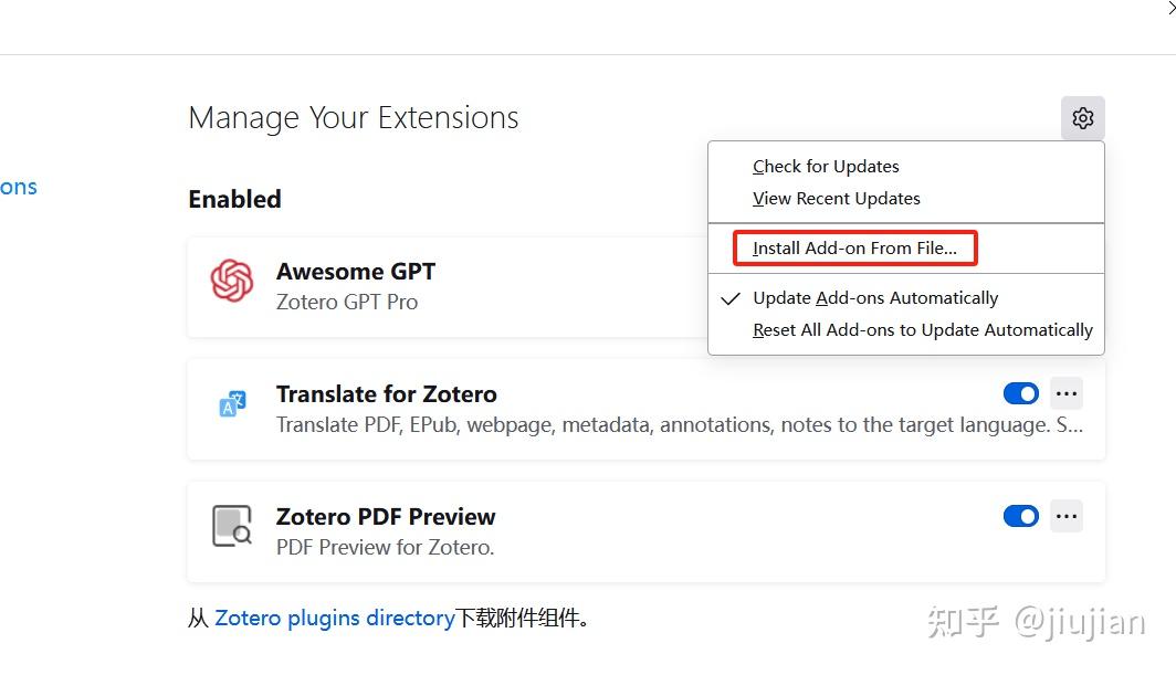 Zotero7.0 使用chatgpt - 知乎
