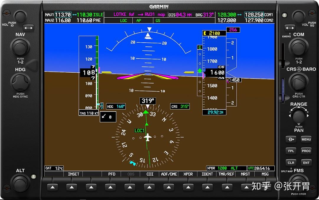 开胃学飞行 - 机载VOR 使用 - 知乎