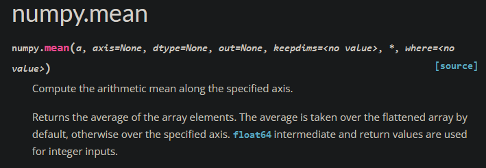 Numpy中的mean()函数 - 知乎