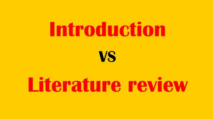 Introduction和 Literature Review的区别 - 知乎