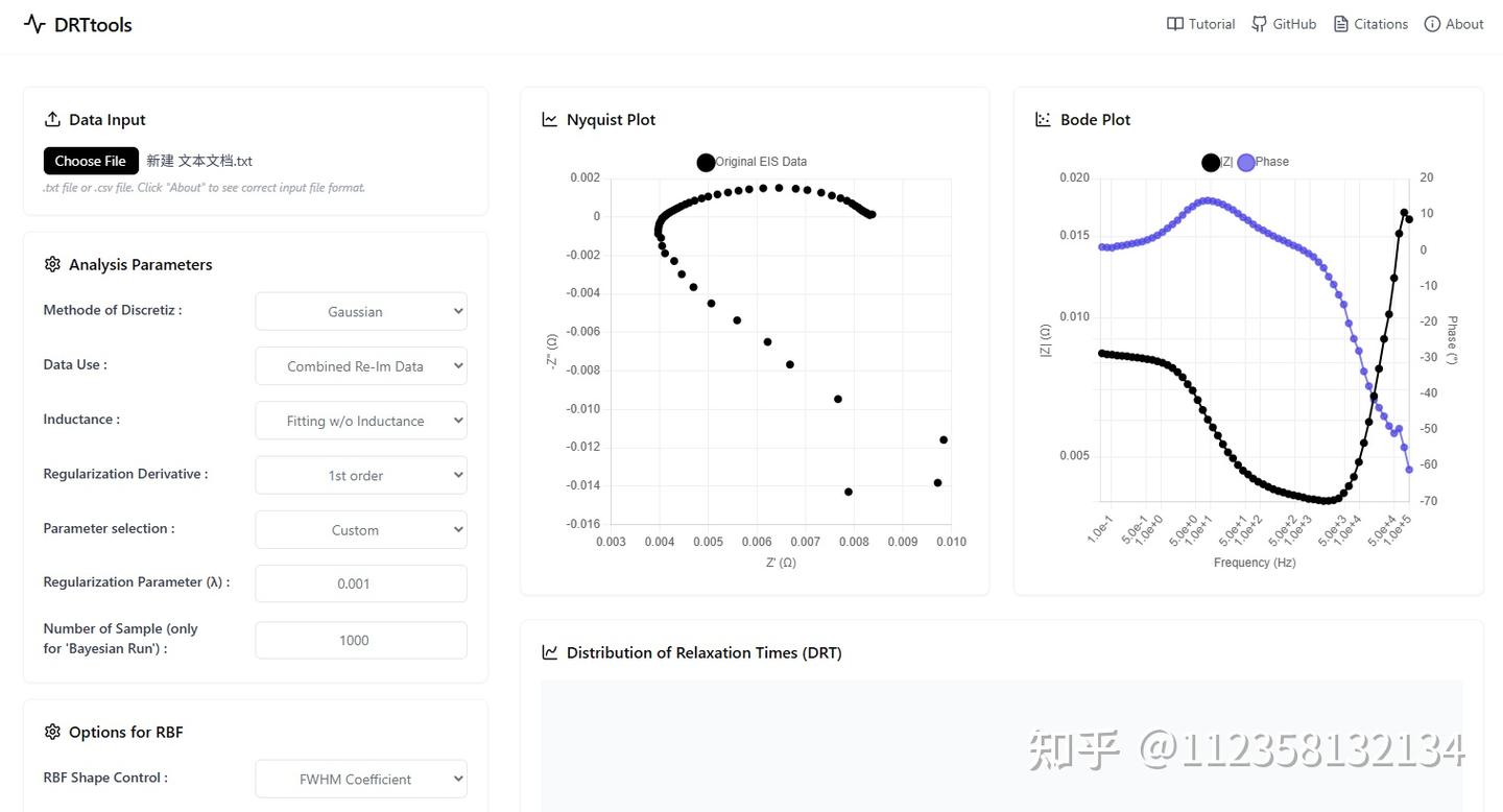 在线弛豫时间分布（DRTTOOLS）使用小指南 - 知乎