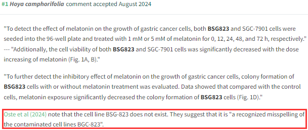 细胞名称拼写错误！使用问题细胞！近期又有SCI文章在Pubpeer上被质疑！ - 知乎