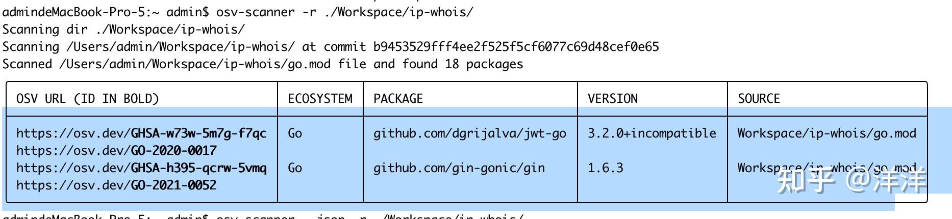 开源漏洞识别工具OSV-Scanner - 知乎