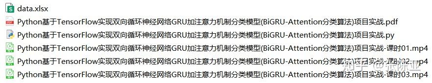 Python基于tensorflow实现双向循环神经网络gru加注意力机制分类模型bigru Attention分类算法项目实战 知乎
