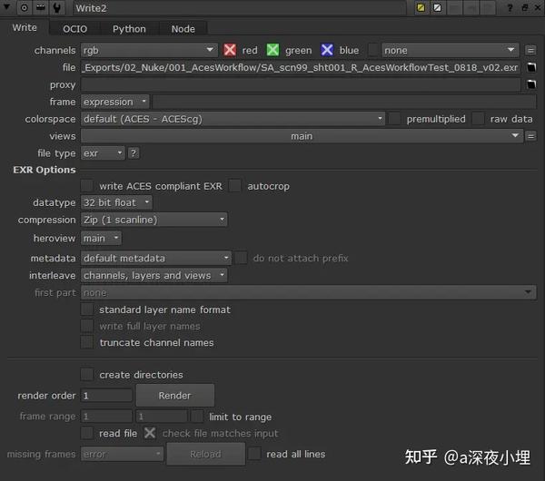 001 Aces工作流（包含Houdini、Redshift、Nuke、Ae） - 知乎