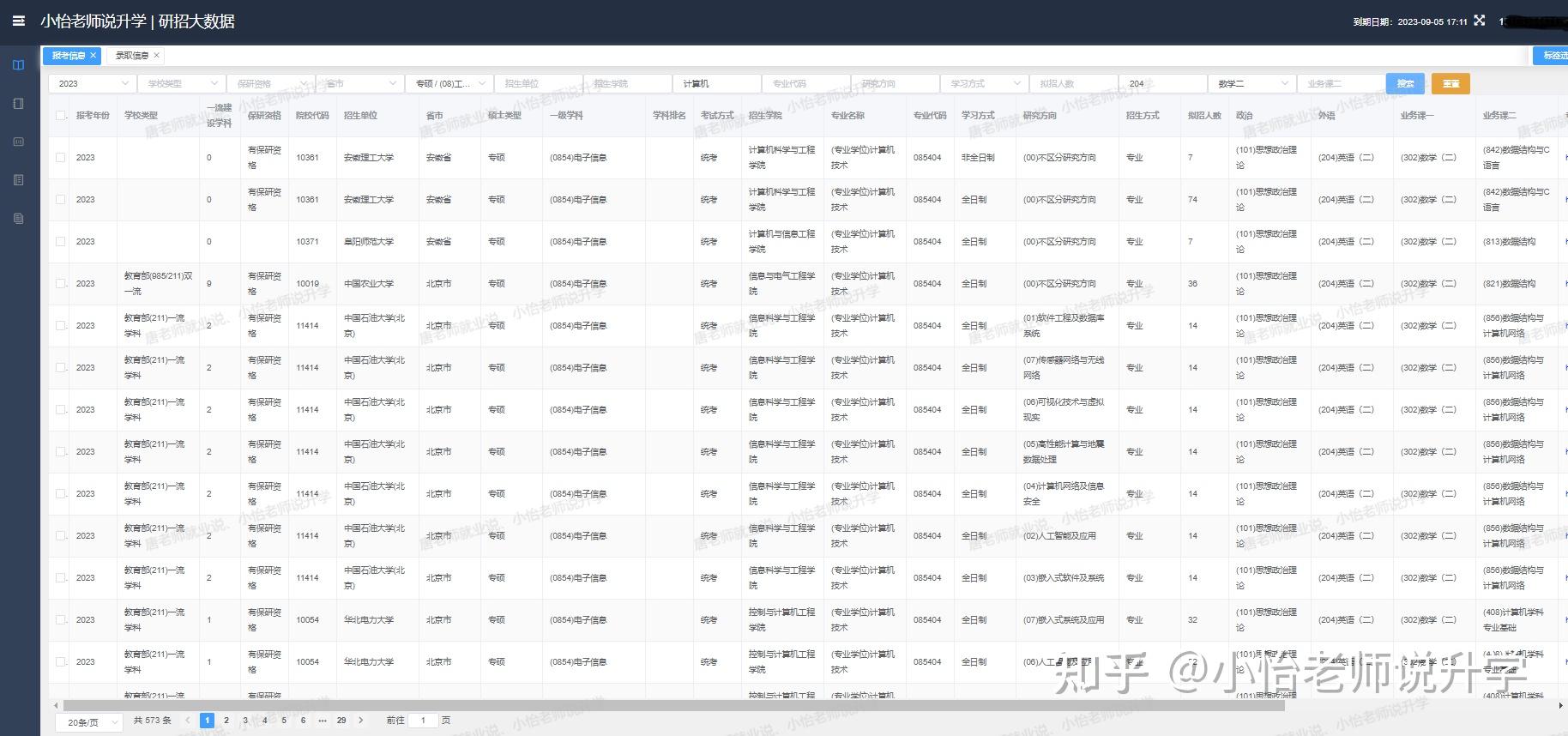 2023计算机408专硕（数二英二）调剂333分能有什么好学校可以选择吗？ - 知乎