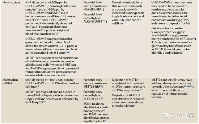 这篇来自59分Nautre子刊的重磅综述为你揭秘6mA的前世今生！ - 知乎