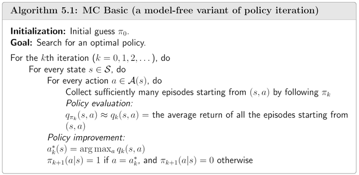 强化学习算法实现（MC Basic） - 知乎