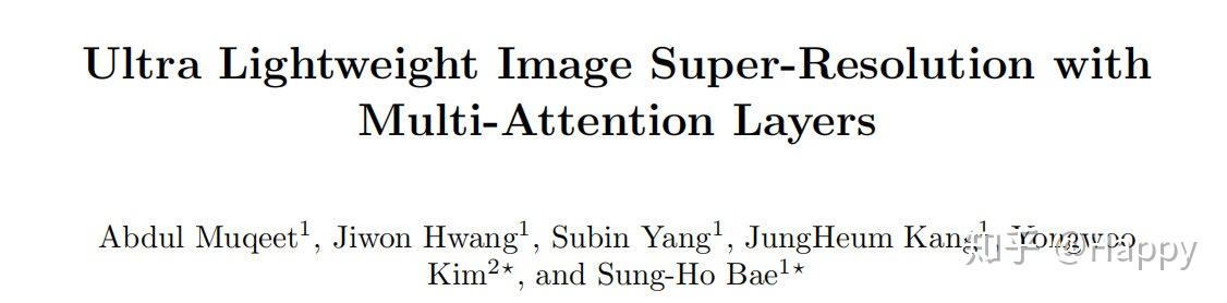 AIM20|超轻量型超分网络|MAFFSRN - 知乎