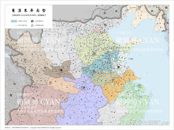 【原创】历史地图集：东汉建安初年地图 - 知乎