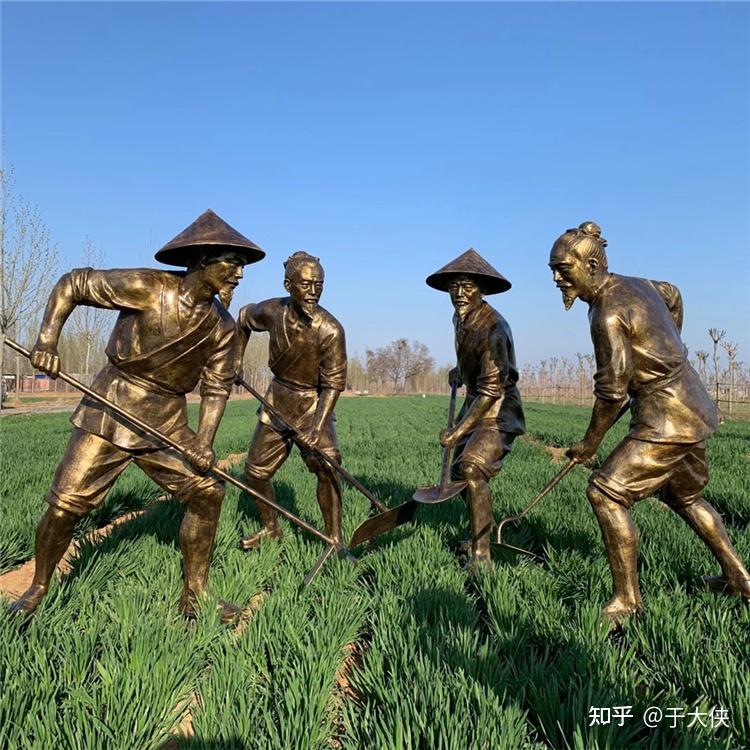 农耕人物雕塑，农耕文化主题人物雕像 - 知乎