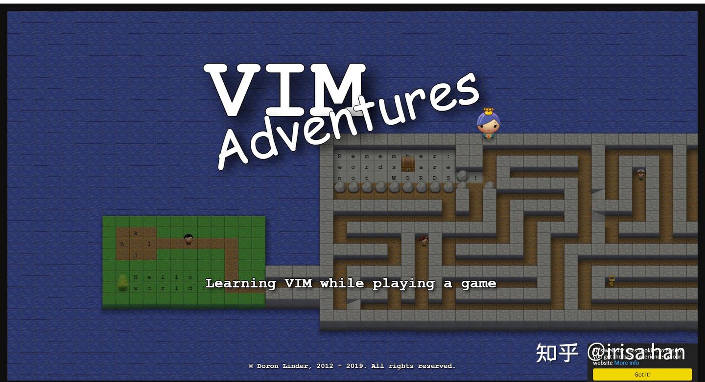 vim adventures学习笔记 - 知乎