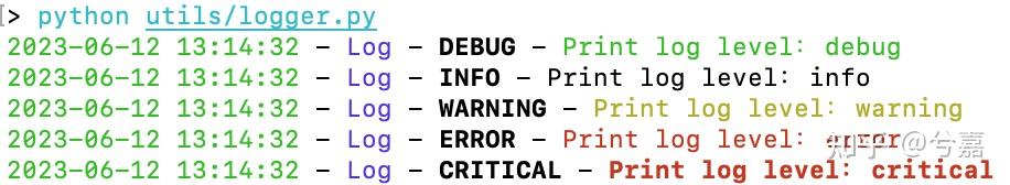Python打印彩色日志 - 知乎