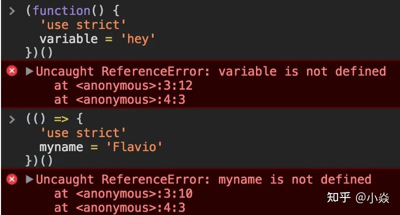 js use strict 说一下 JavaScript 严格模式下有哪些不同 - 知乎