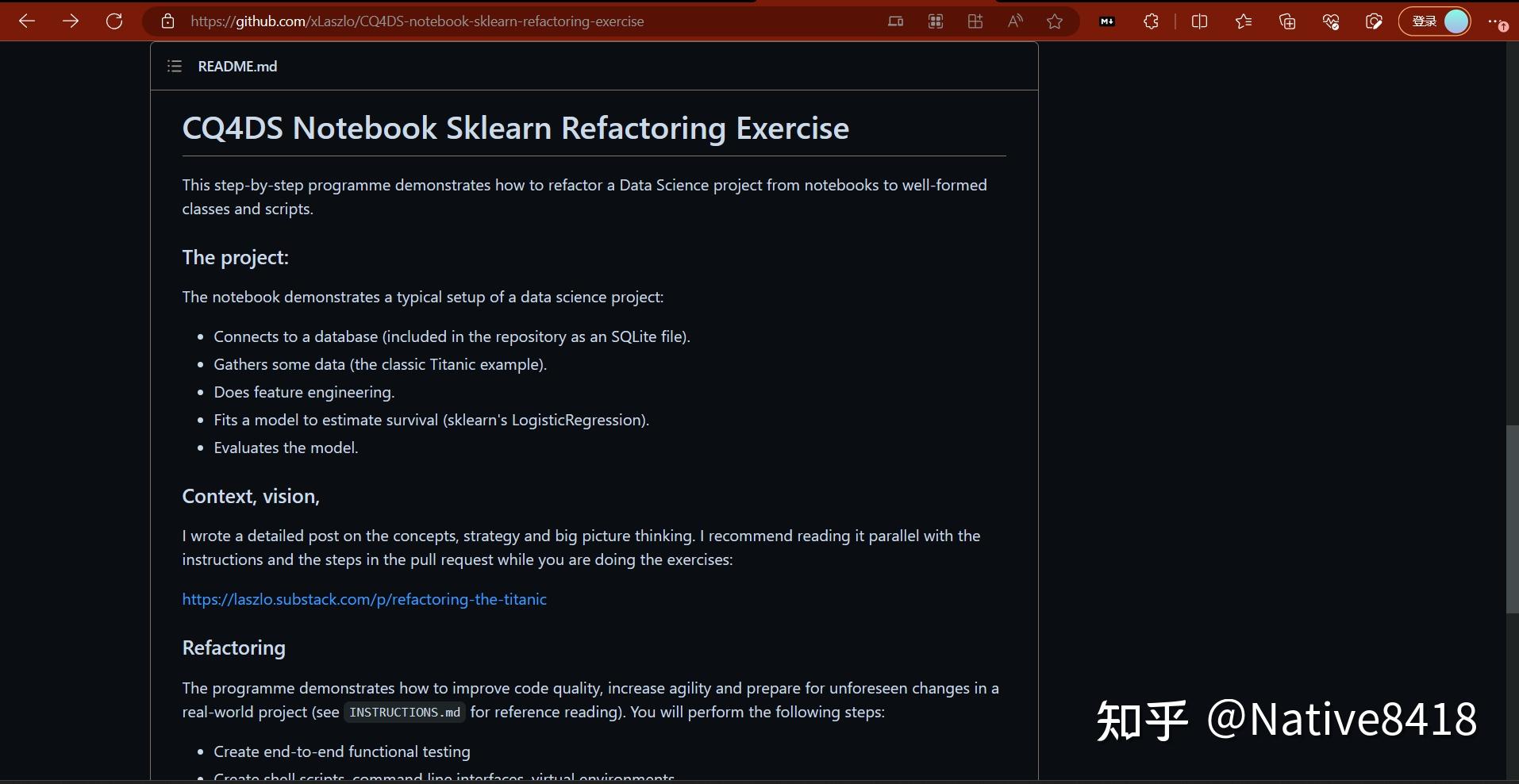 一小时实践入门 CQ4DS-notebook-sklearn-refactoring-exercise （github代码） - 知乎