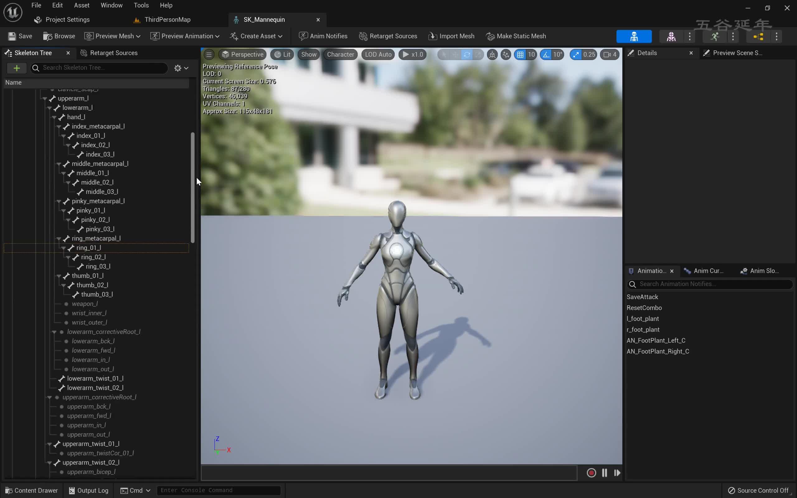 【虚幻5|UE5】动画系统：虚幻骨架解析 如何转换为 epic skeleton - 知乎