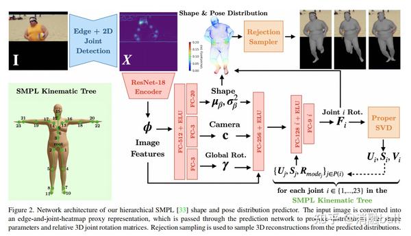 SMPL运动身体树组织旋转层式Fisher分布Hierarchical Kinematic Probability Distributions ...