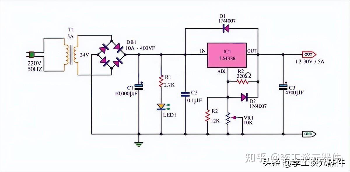 还搞不懂LM338芯片，这17种LM338应用电路你一定要看，秒变大神 - 知乎