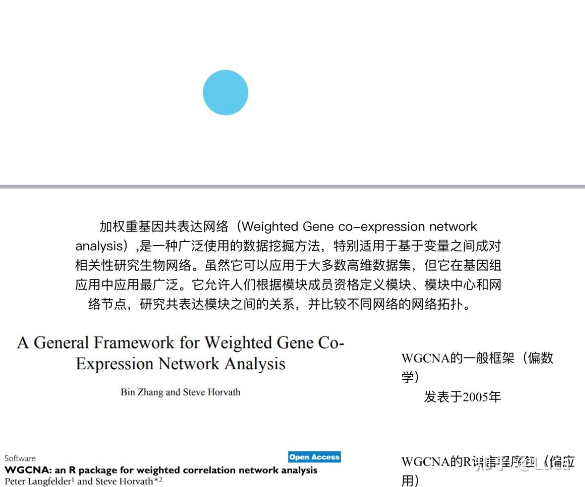 生物信息学中 的WGCNA 分析究竟是用来分析什么的？ - 知乎