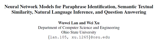 《Neural Network Models for Paraphrase Identification, Semantic Textual Similarity, NLI, and QA》 - 知乎