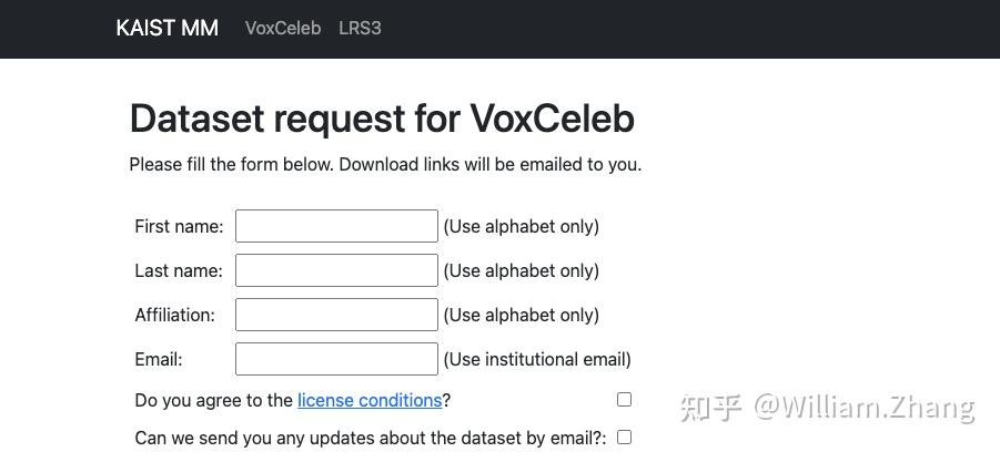 音视频数据集Voxceleb2的下载地址 - 知乎