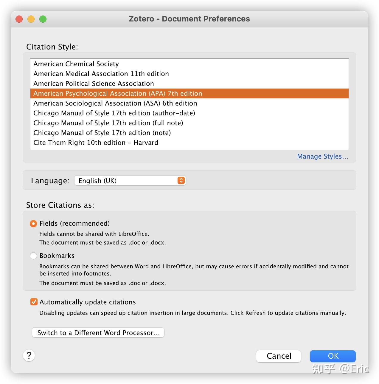 Zotero教程（二）利用zotero进行论文写作 - 知乎