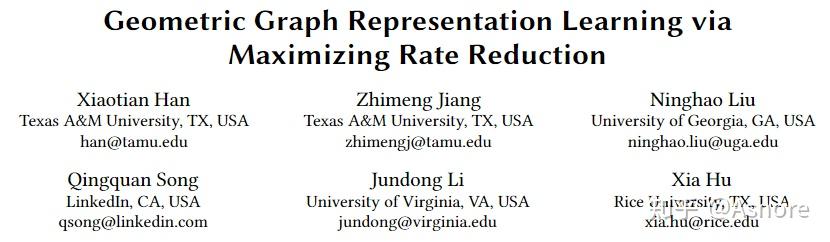WWW22, Geometric Graph Representation Learning via Maximizing Rate ...