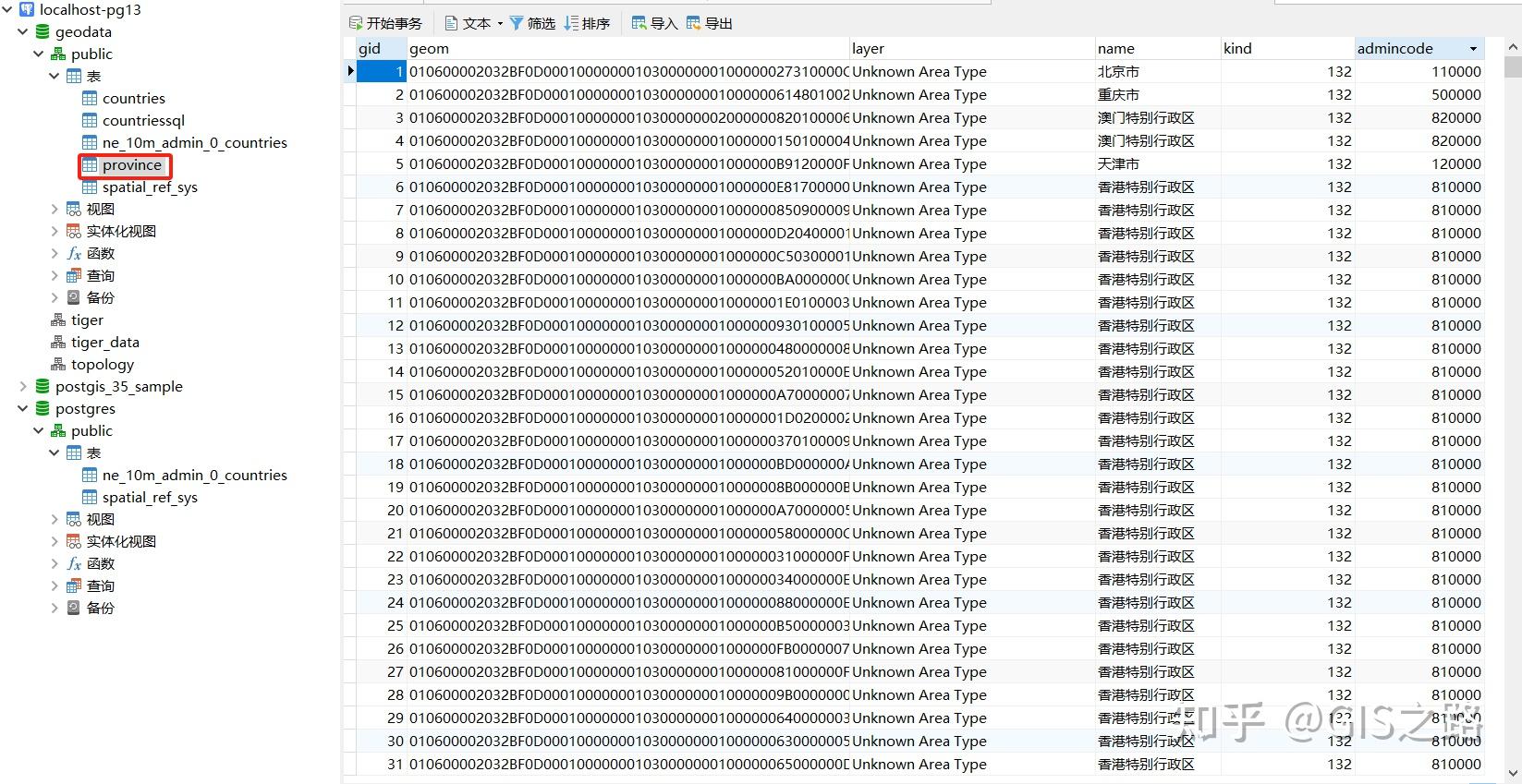 ogr2ogr 导入 Shp 到PostGIS空间数据库 - 知乎