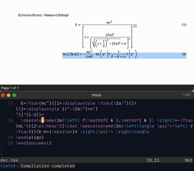 vim如何实时预览latex呢？ - 知乎