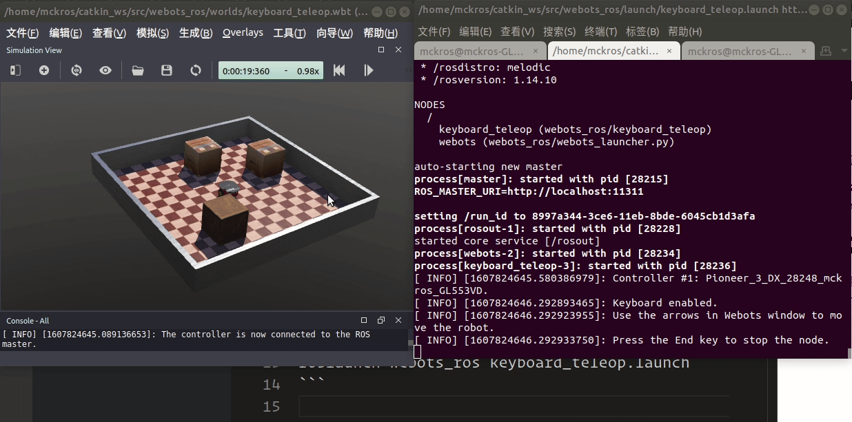 ROS联合webots实战案例(三)在webots中使用ROS控制小机器人1 - 知乎