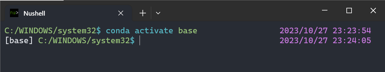 在Nushell中使用conda - 知乎