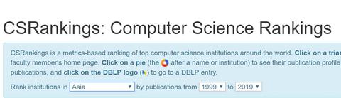 从CS ranking看国内大学计算机排名 - 知乎