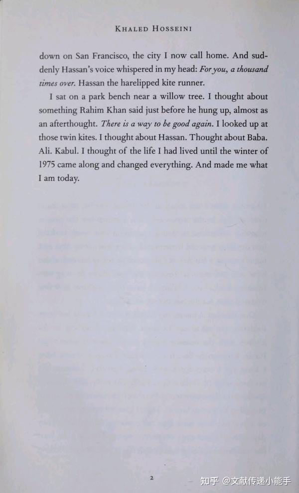 卡勒德·胡赛尼,追风筝的人,英文版,The kite runner by Hosseini, Khaled - 知乎