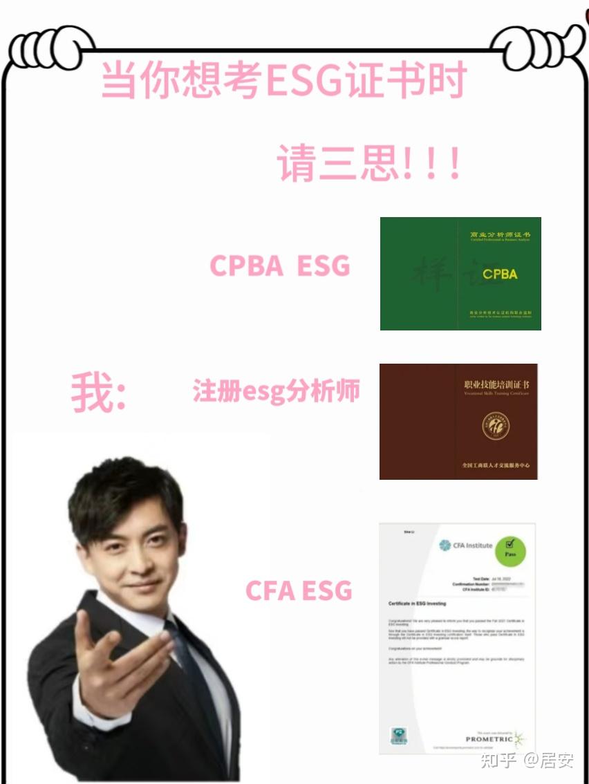 三大含金量ESG证书！看完这篇再决定！！ - 知乎