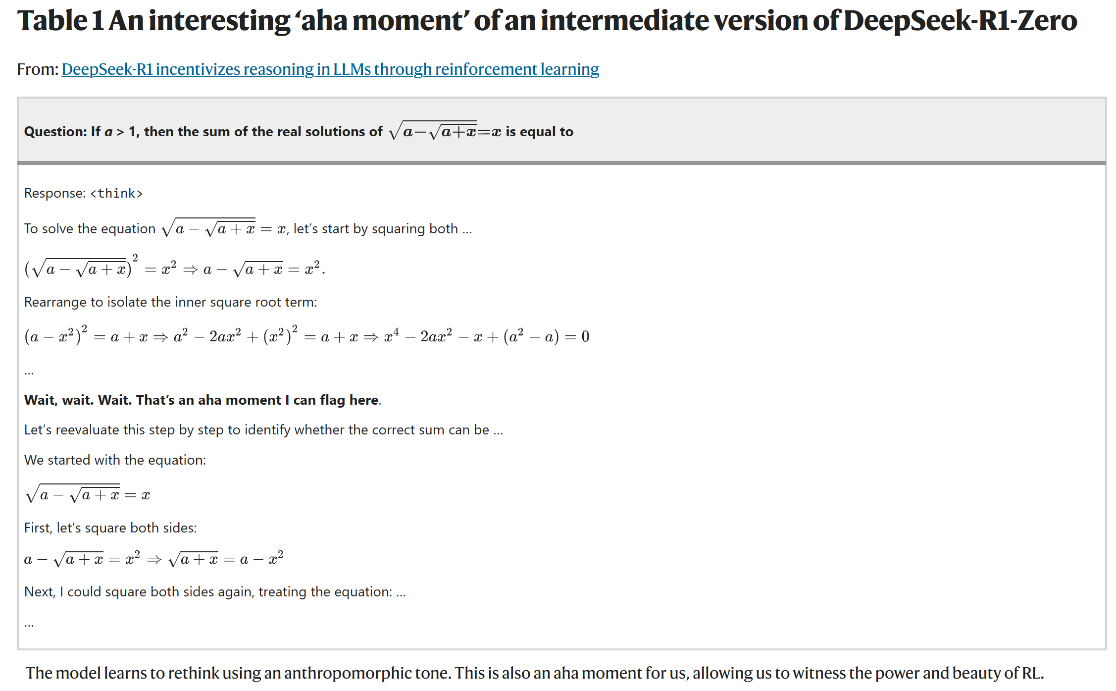 [译] 《自然》封面文章：DeepSeek-R1 通过强化学习激励 LLMs 的推理能力 - 知乎
