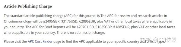 sci快发 | OncoImmunology：JCR1区，国人发文量第二，纯OA期刊 - 知乎
