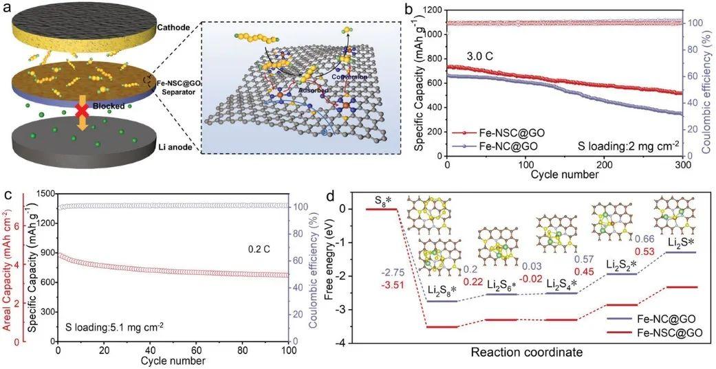 北化工AFM：Fe-NSC@GO实现高性能Li-S电池 - 知乎