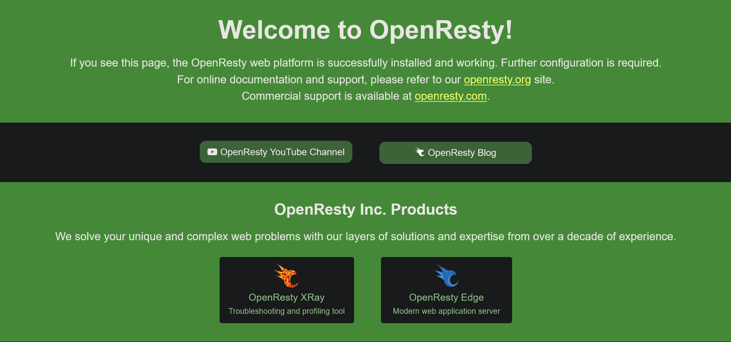访问域名显示“Welcome to OpenResty!” - 知乎