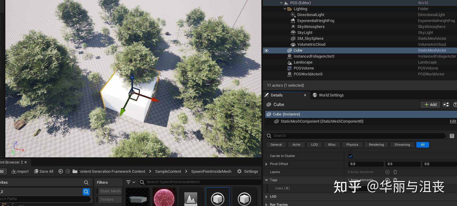 UE5.1 PCG plugin探索(UE5程序化生成/Procedural Content Generation Framework) - 知乎