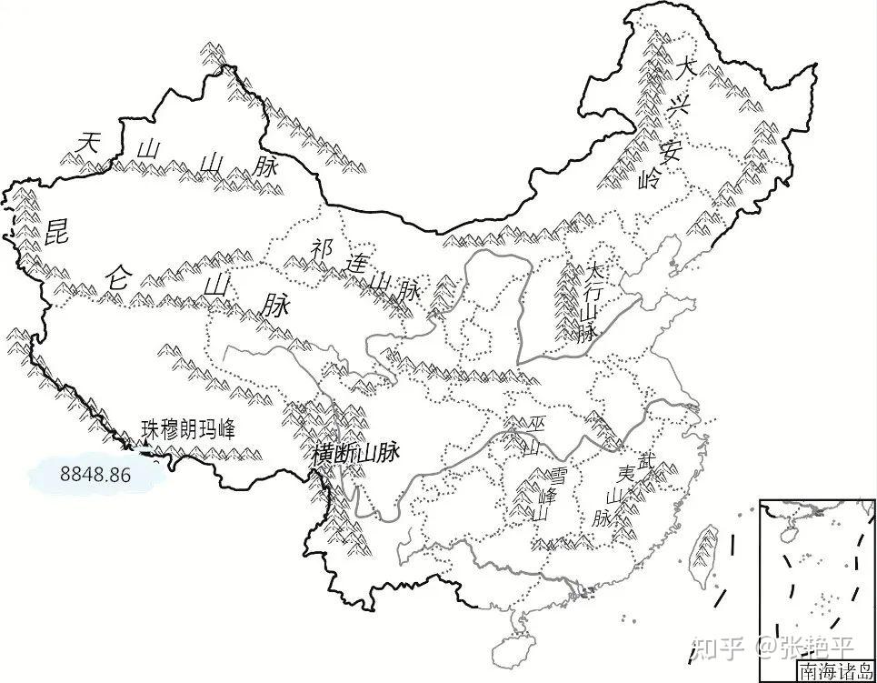 地理干货 | 我国主要山脉基本常识 - 知乎
